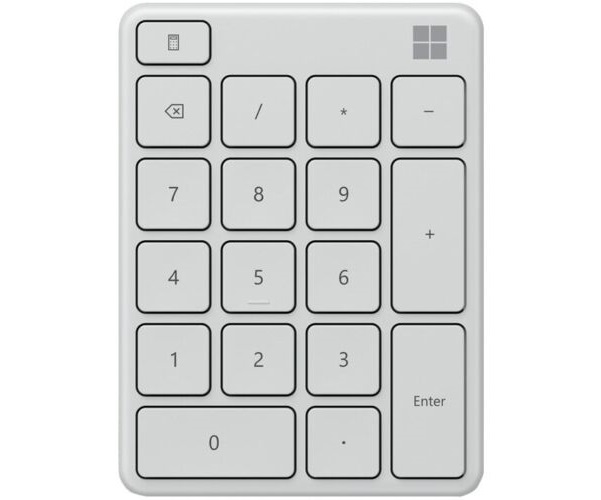 Microsoft Number Pad numeric keypad Universal Bluetooth - Glacier ...