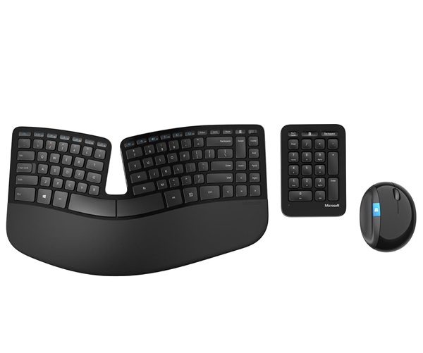 Microsoft Sculpt Ergonomic Blue Track Technology Mouse & Keyboard ...