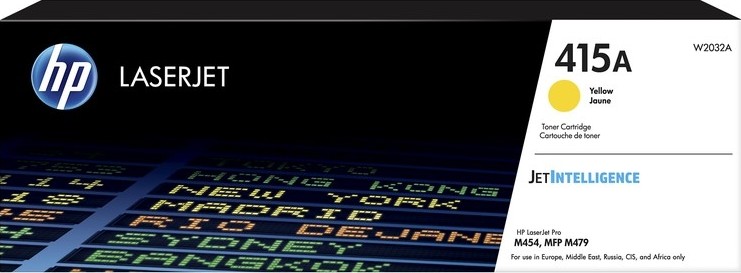 HP W2032A 415A Original LaserJet Toner Cartridge, Yellow, Single Pack ...