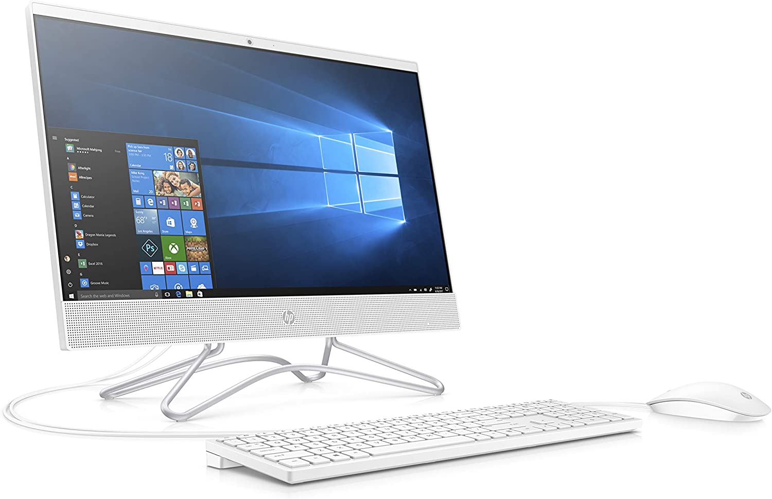 HP 200 G4 All-in-one PC Desktop, Core i3-10110U, 4GB RAM, 1TB, 21.5 inch FHD - Snow White ...
